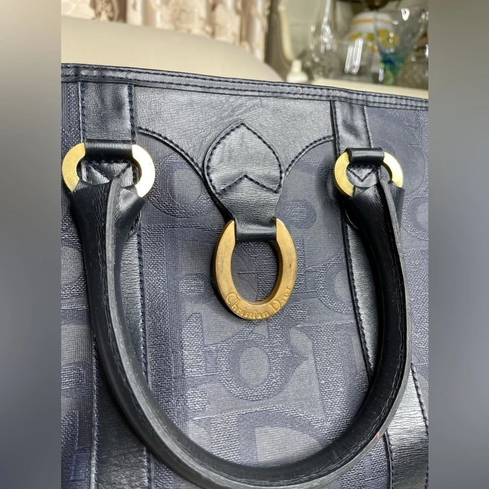 Dior | Bags | Vintage Christian Dior Coated Canvas Boston Bag ...